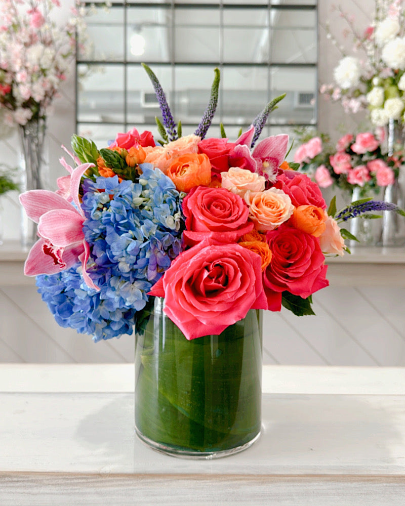 Color Pop- colorful floral arrangement| Houston Flower Bouquets – La ...